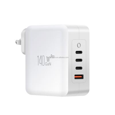 China 140W GaN USB C Charger 3 USB C and 1 USB A Port EU AU Plug Fast Wall Charger for sale