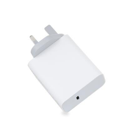 China UK 2-Pin 60W USB-C GaN Charger Fast Wall Adapter for Laptop Phone Tablet for sale