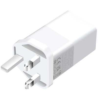 China UK 2-Pin 65W GaN Charger USB-C USB-A Dual Port Fast Wall Adapter for sale