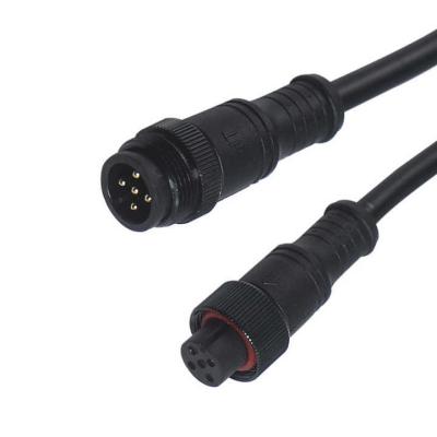 China 4-Pin 5-Pin DC Male to Female Power Extension Cable 12V 24V with 1.2M-3M Length Options for sale