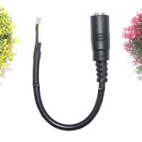 China Right Angle DC Power Socket 5.5x2.1mm Female Jack to Tinned Wire Cable 12V 5A 15-50cm for sale