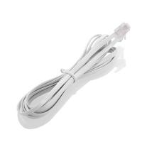 China RJ11 Telephone Extension Cable 6P4C Gold-Plated Connectors 15ft 25ft 50ft Options for sale