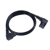 China Right Angle C13 to C13 Power Extension Cord 10A 250V for PDU Server Rack for sale