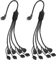 China NEMA 5-15P to 4-Way US Outlet Power Splitter Cord 125V 15A Heavy Duty Y Extension for sale
