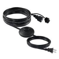 China NEMA 1-15P Foot Pedal Extension Cord 125V 10A for Lamps and Desk Lights for sale