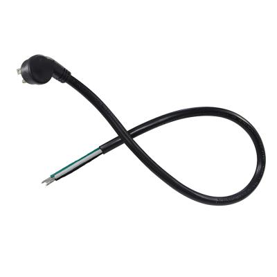 China NEMA 5-15P Power Cord with Tinned Stripped Wire End 3 Conductor 18AWG 125V for sale