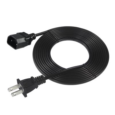 China NEMA 1-15P to IEC C18 Power Cord 125V 7A for Laptop Adapters and Projectors for sale
