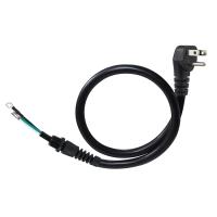 China NEMA 5-15P Right Angle to Schuko Plug Power Cable 15A 125V with Strain Relief for sale