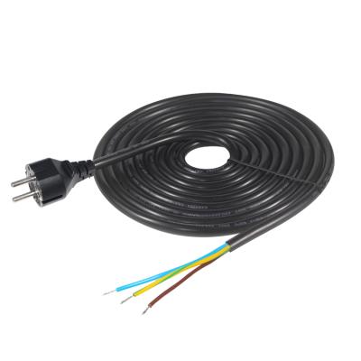 China EU CEE 77 AC Power Cord 1M 10A 250V Strip Ends for Industrial Equipment for sale