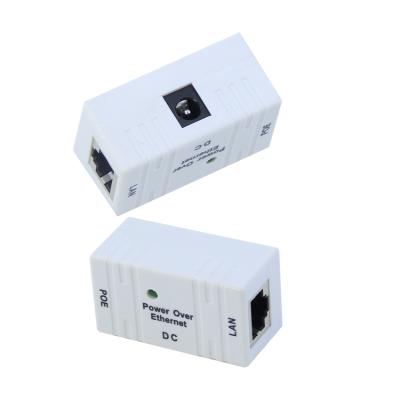 China POE Injector 1xLAN Port 10/100/1000Mbps Power Over Ethernet 12V 1A 12W for sale