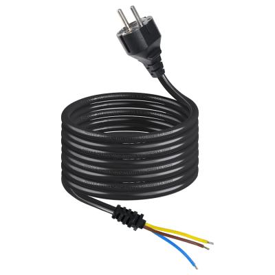 China EU Plug to Tinned Stripped Wire Power Cord 2-Pin Euro Cable 1.2M 250V VDE for sale