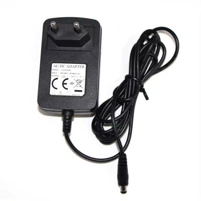 China 5V 2A EU Power Adapter 10W AC DC Supply with 2.1mm DC Plug CE RoHS for sale