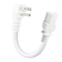 China Right Angle NEMA 5-15P to C13 Power Cord 10A 125V SJT 16AWG for sale