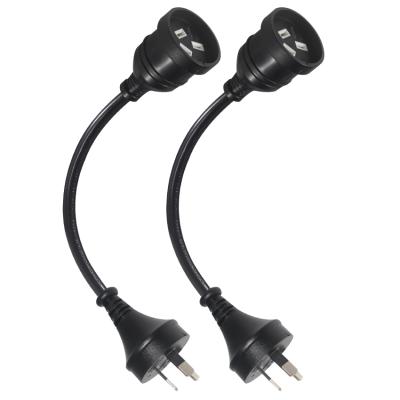 China SAA Certified AU 3Pin Male to Female Power Extension Cord 250V 1m for sale