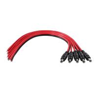 China DC Male Plug to Tinned Wire Cable 5.5x2.1mm 5.5x2.5mm 12V 18AWG for CCTV LED for sale