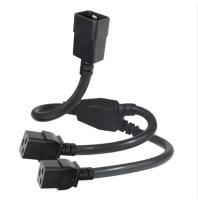 China C20 to Dual C19 Power Splitter Cable 250V 16A Heavy Duty IEC Extension Cord for sale