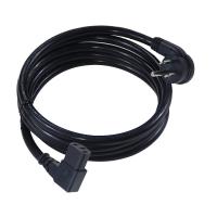 China Right Angle NEMA 5-15P to Right Angle IEC C13 Power Cord 18AWG SJT 125V 10A for Server PDU for sale
