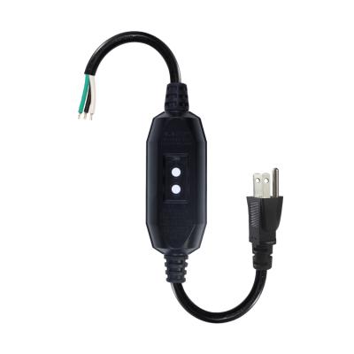 China 15A GFCI Power Cord NEMA 5-15P to Free End 14AWG STOOW 6mA Trip for sale