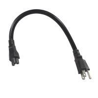 China NEMA 5-15P to C5 Power Cord 125V 10A 1m 2m 3m US Standard Laptop Charger Cable for sale