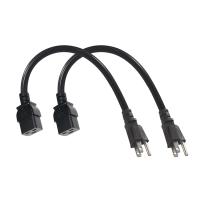 China NEMA 5-15P to IEC C19 Power Cord 14AWG 15A 125V for Server PDU for sale