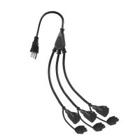 China NEMA 5-15P to 3-Way 5-15R Power Splitter SJTW 16AWG 13A 125V for sale
