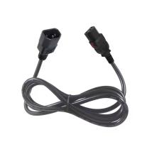 China IEC 320 C13 to C14 Power Extension Cord 10A 250V 18AWG SJT for Server Rack PDU UPS for sale