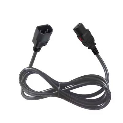 China IEC 320 C13 to C14 Power Extension Cord 10A 250V 18AWG SJT for Server Rack PDU UPS for sale
