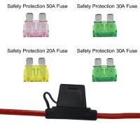 China 30A In-Line ATO Blade Fuse Holder 10 AWG 0.5M for Automotive Marine for sale