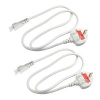 China Gray UK to C5 Power Cord 1.5M 3-Prong Cloverleaf Cable 250V 2.5A for sale