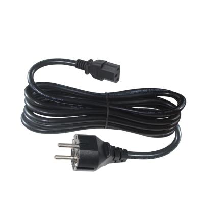 China VDE 250V H05VV-F 3G1.0mm² Schuko CEE 7/7 to C13 Power Cord 10A for sale