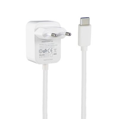 China 12V 1A EU USB-C Power Adapter with 1m Cable for sale