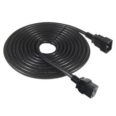 China IEC320 C19 to C20 Power Cord 16A 250V 0.8m Heavy Duty Extension Cable for sale