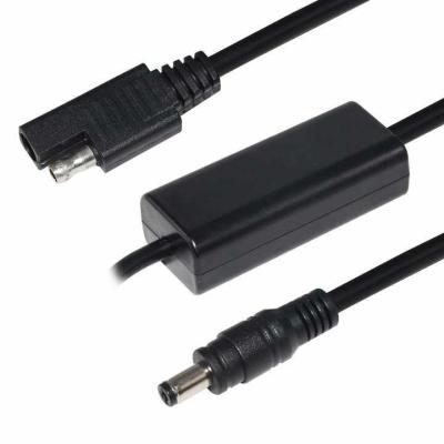 China SAE to DC Plug Step Up Converter Cable 5V to 12V Power Boost Adapter Cord for Solar Panel Battery Pack Car Motorcycle LED Router for sale