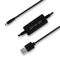 China USB to 9V DC Converter Cable 5V to 9V Step Up Power Cord 24AWG 800mA for Router Speaker Modem for sale