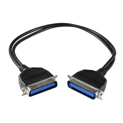 China 36 Pin CN36 Male to Male Parallel Printer Cable with Braid Shielding 28 AWG 1A 30V for sale