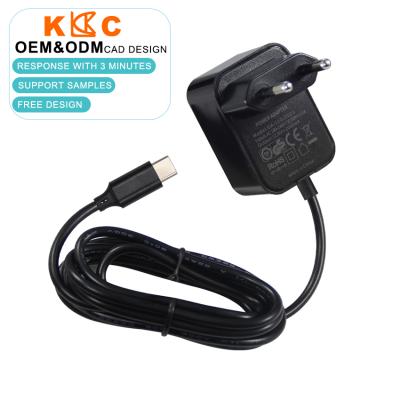China 36W USB-C 12V 3A EU Power Adapter CE FCC Certified Switching Charger for sale