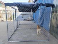 China Chain Link Steel Dog Kennel Outdoor Enclosure Exercise Pen Run With Cover for sale