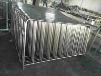 China Hot Dipped Galvanized Removable Safety Barriers 2.1M Construction Crowd Control Fence for sale