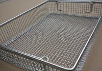 China Disinfection Rectangular Wire Mesh Basket Metal For Sterilization for sale