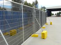 China Galvanized Removable Temporary Fence Welded Wire Mesh Fence Panel 2400x2100MM for sale