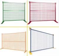 China Safety Green PVC Temporary Fencing Outdoor Galvanized Security Fence for sale