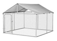 China 2x2x1.98m Dog Backyard Kennel Chain Link Galvanized Dog Cage for sale