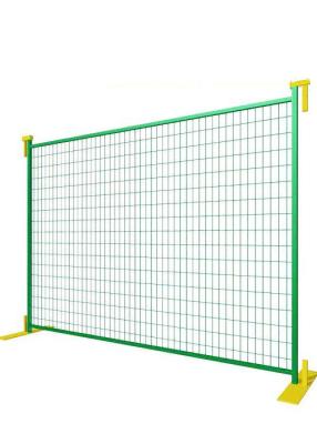 China Safety Green PVC Temporary Fencing Outdoor Galvanized Security Fence for sale