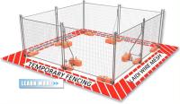 China Portable 2.4m Metal Temporary Fence Anti-Corrosion Solution for Parking Zones & Public Safety for sale