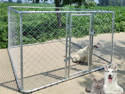China Chain Link Steel Dog Kennel 1.5M Height Galvanized Big Size Case For Animal for sale