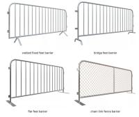 China 1.1x2.2M Heavy Duty Pedestrian Crowd Control Barriers Outdoor With Flat Feet for sale