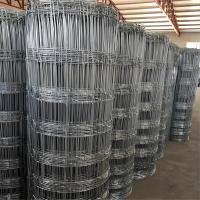 China Hot Dip Galvanized Cattle Fence Panel 8 Ft Height Fixed Knot Deer Wire Mesh Fence for sale
