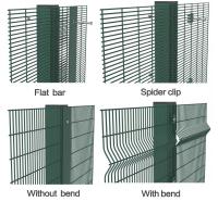China Clear View Metal Steel Fence Anti Climb 358 High Security Fence Panel for sale