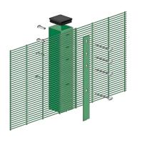 China Galvanized High Security Welded Wire Mesh Fence 1.8M Anti Climb Fence With Spike for sale