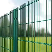 China Powder Coated 2D Double Wire Fence Black 868 Mesh Fence Panel for sale